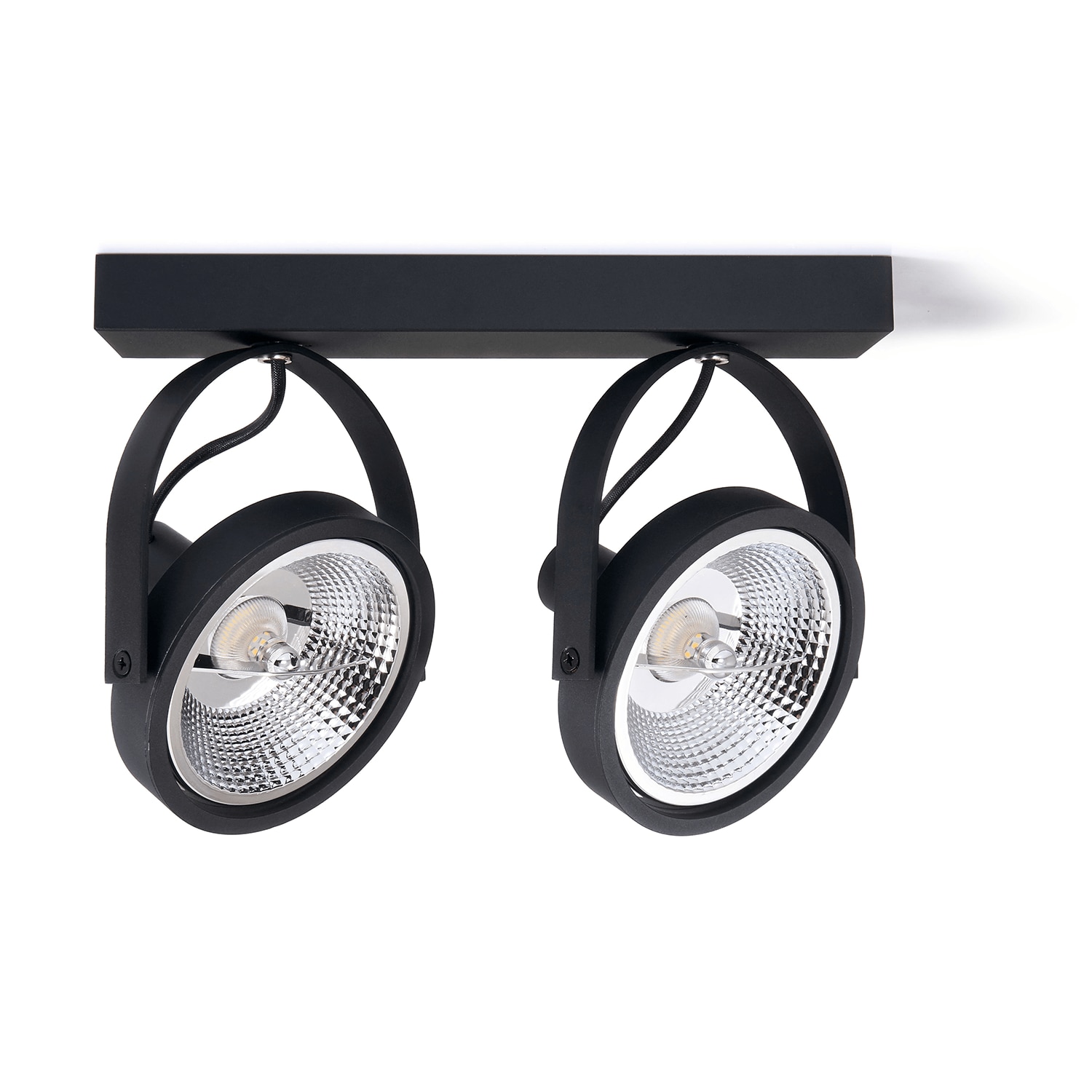 LED Leon x2 felszíni falra/mennyezetre szerelhető lámpatest AR111 ...