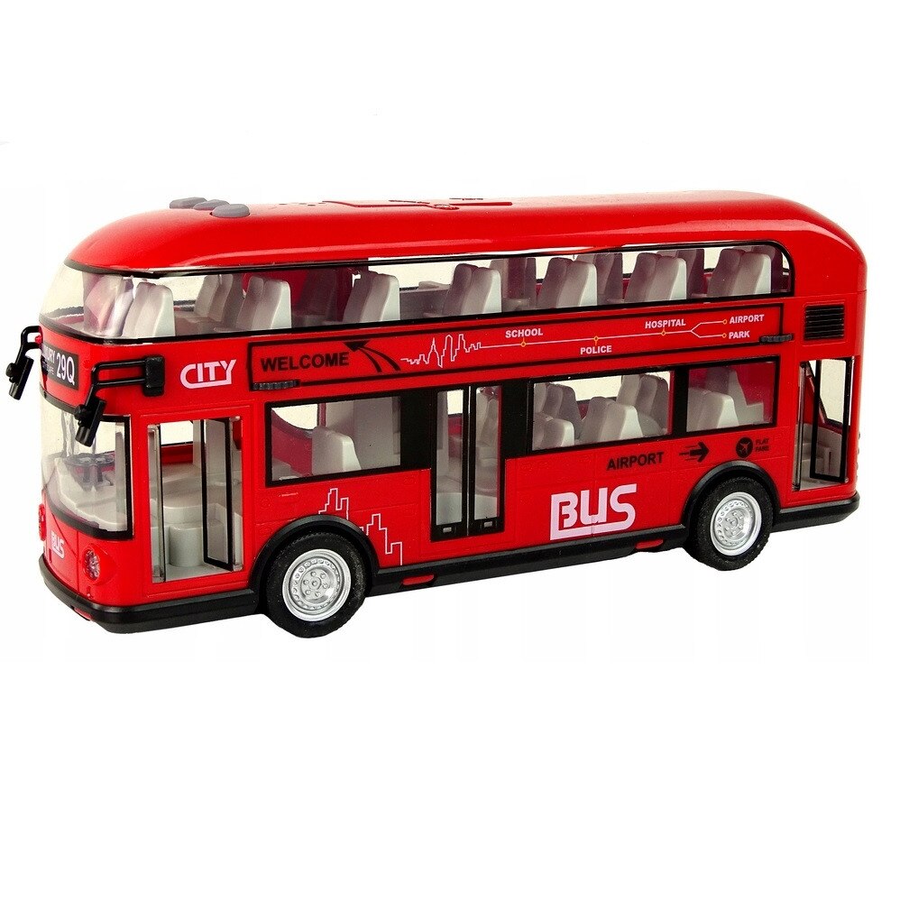 Autobuz turistic supraetajat cu sunete, lumini si functie usi deschise ...