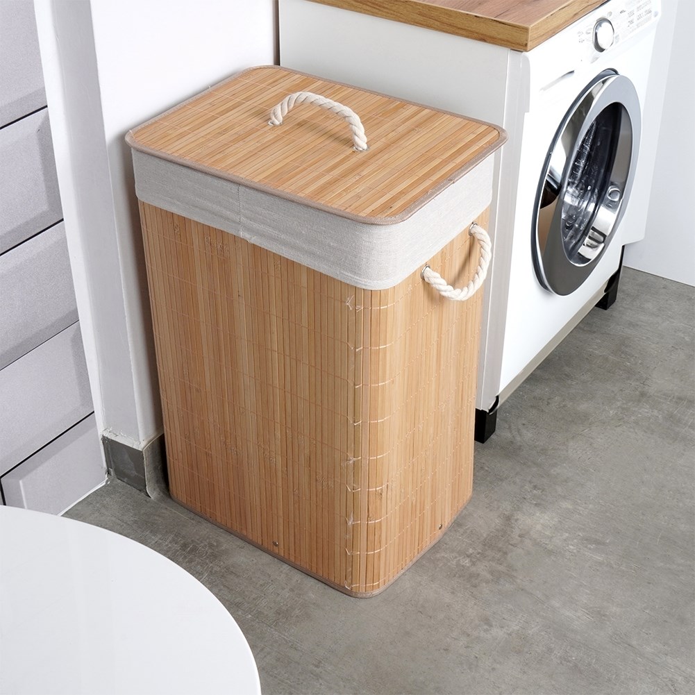 Cos de rufe, haine, sosete, organizator, inalt, orion, bambus, 70l ...