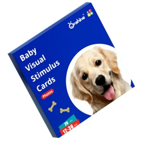 Set 20 de carduri pentru stimularea vizuala a bebelusi, imagini color ...