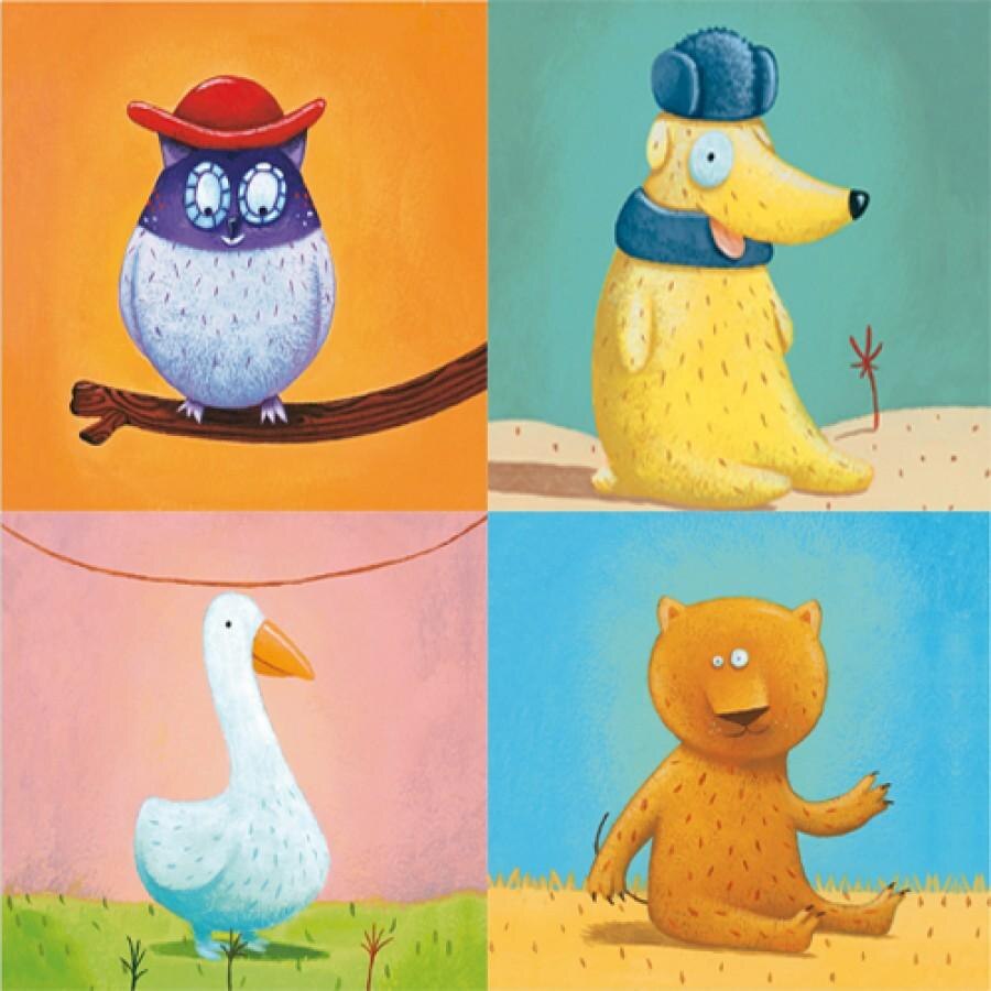 Joc indemanare - Animale creative - Set cu planse pentru colaj - eMAG.ro