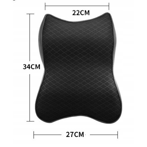Tetiera auto, perna, negru, 22 x 27 x 34 cm - eMAG.ro