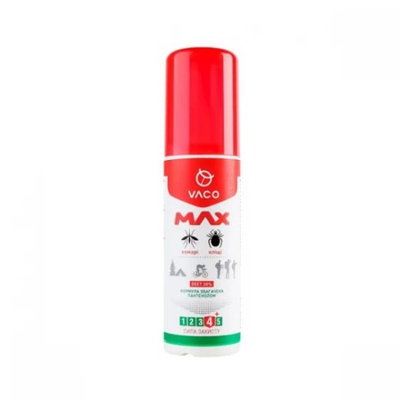 Repelent impotriva muscaturilor de tantari si capuse, Vaco Max spray, 100 ml - eMAG.ro