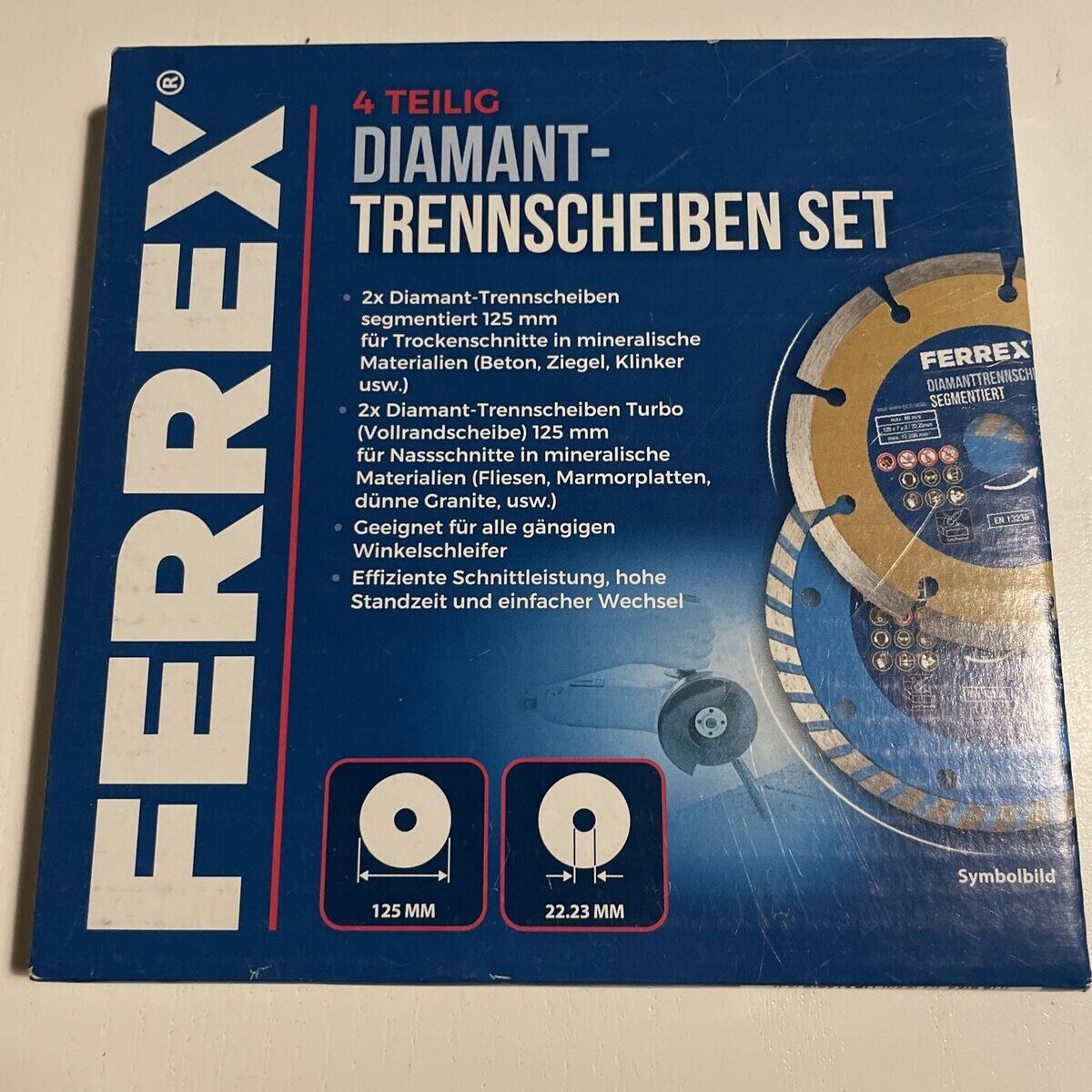 Set 4 discuri diamantate Ferrex, 125 mm - eMAG.ro