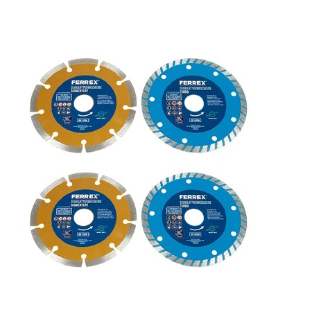 Set 4 discuri diamantate Ferrex, 125 mm - eMAG.ro