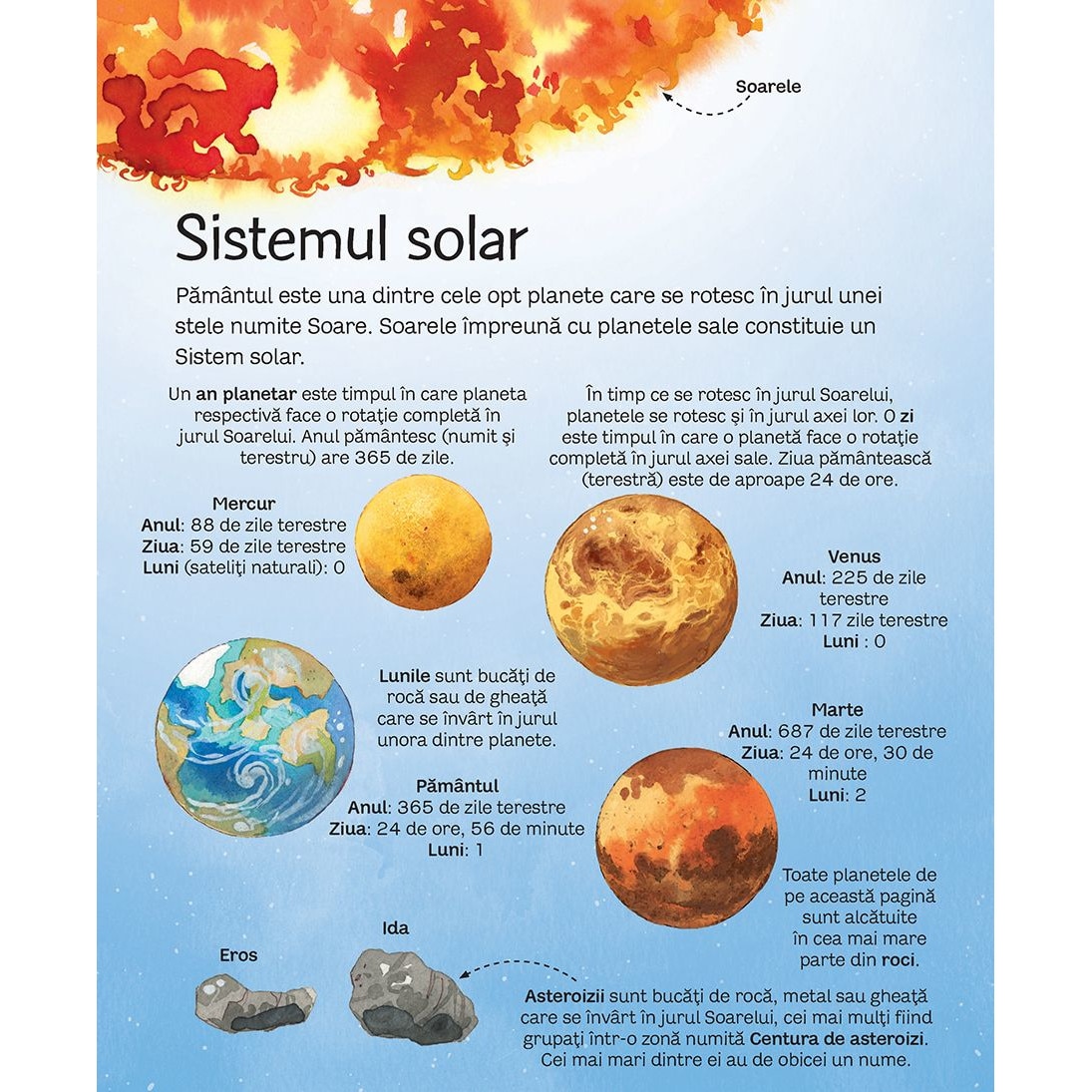 Carte pentru copii, Marea carte a stelelor si planetelor, Univers ...