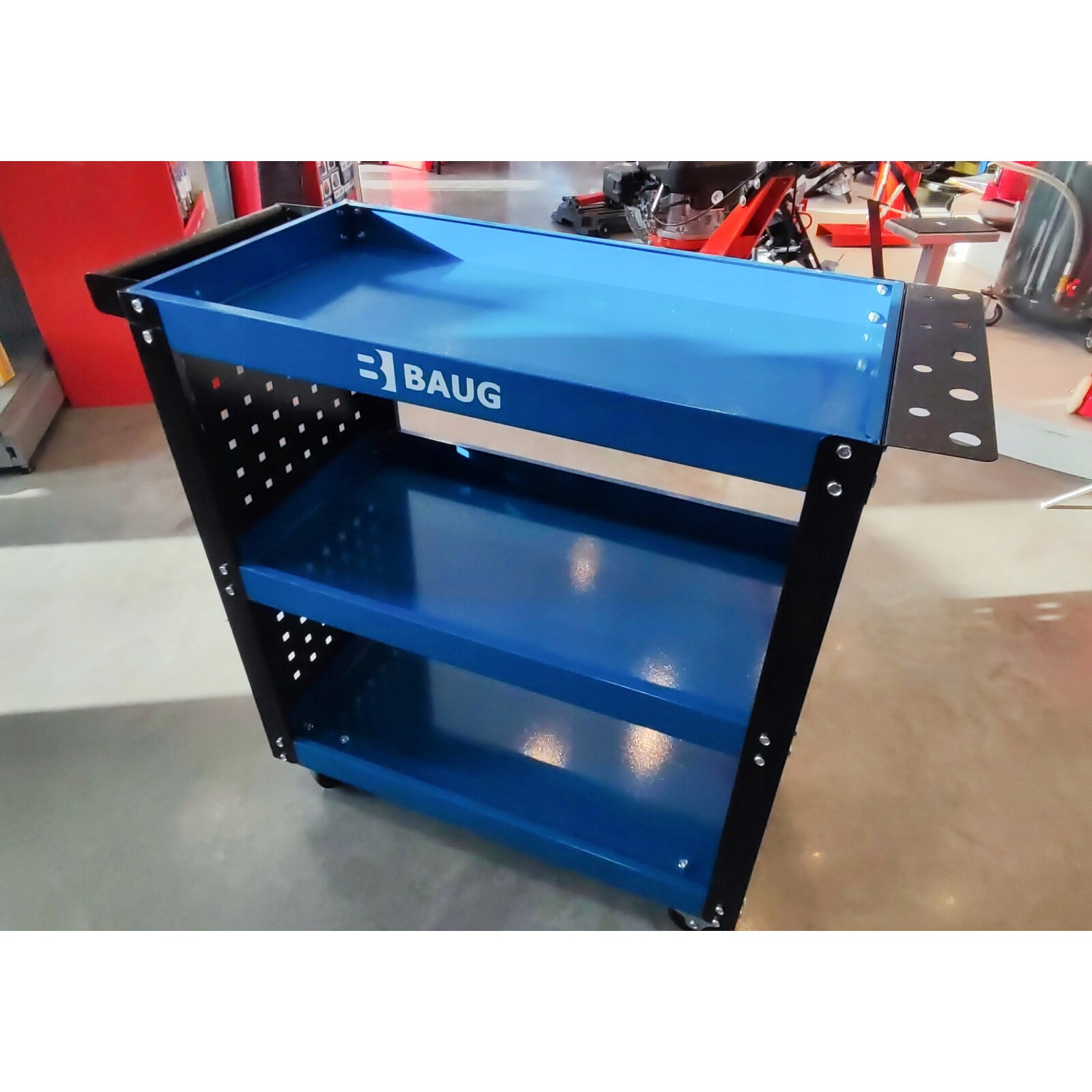 Carucior metalic scule atelier cu roti 3 rafturi (B3902) - eMAG.ro