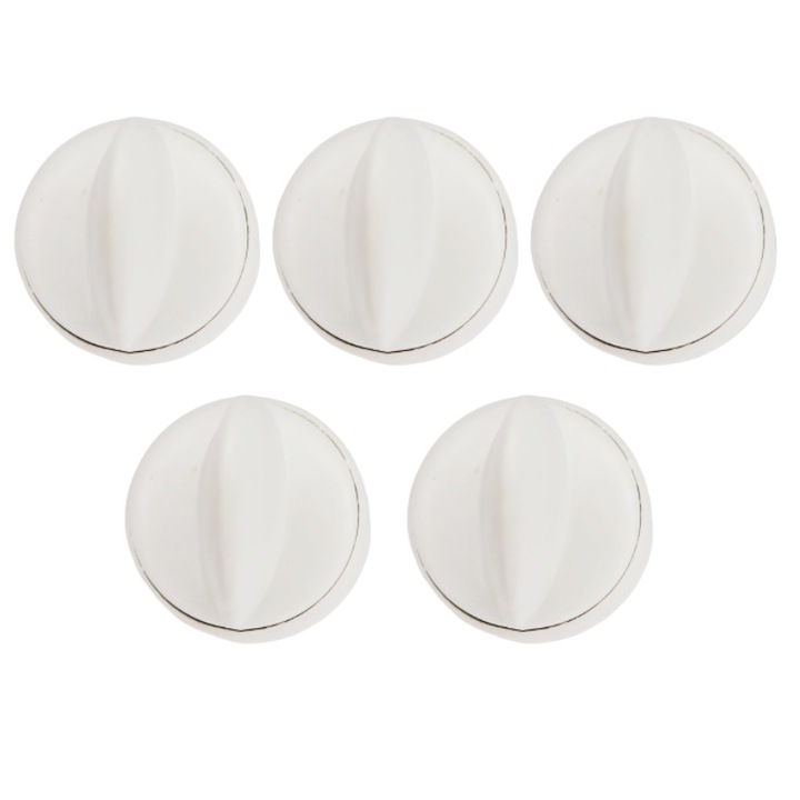 Set 5 butoane de aragaz, model Beko, alb - eMAG.ro