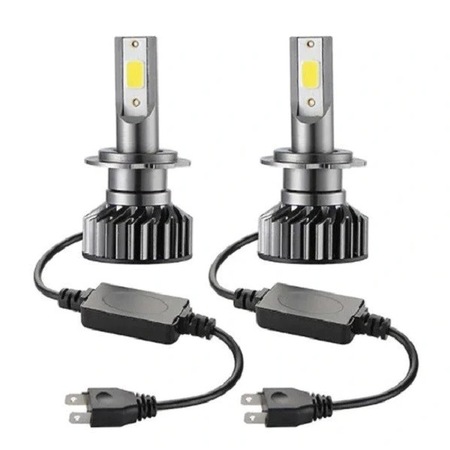 Set 2 becuri LED H8 H9 H11 CARSHARK Canbus, 55W, lumina alb-rece, 40. ...