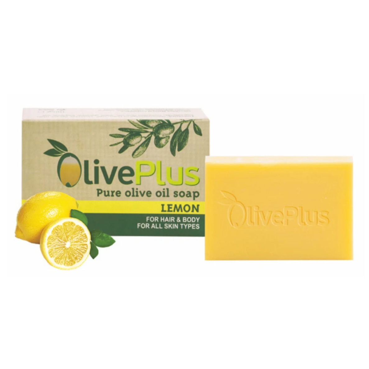 Sapun cu ulei de masline si lamaie, OlivePlus, 100 g - eMAG.ro