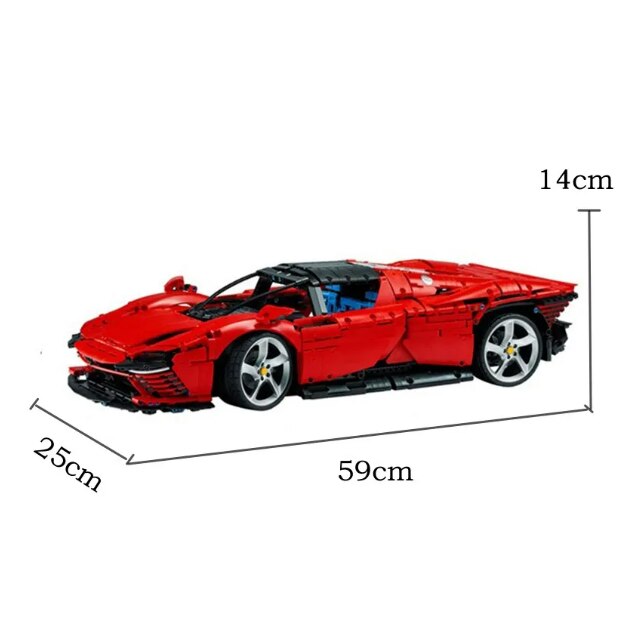 Set de constructie, Ferrari Daytona, 3778 piese - eMAG.ro