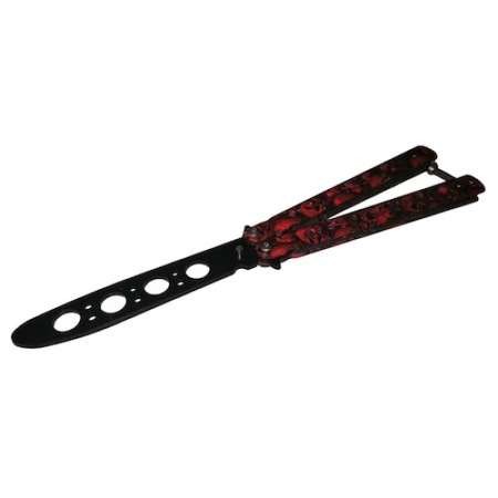 Cutit Briceag Butterfly, pentru antrenament, 22 cm, rosu - eMAG.ro