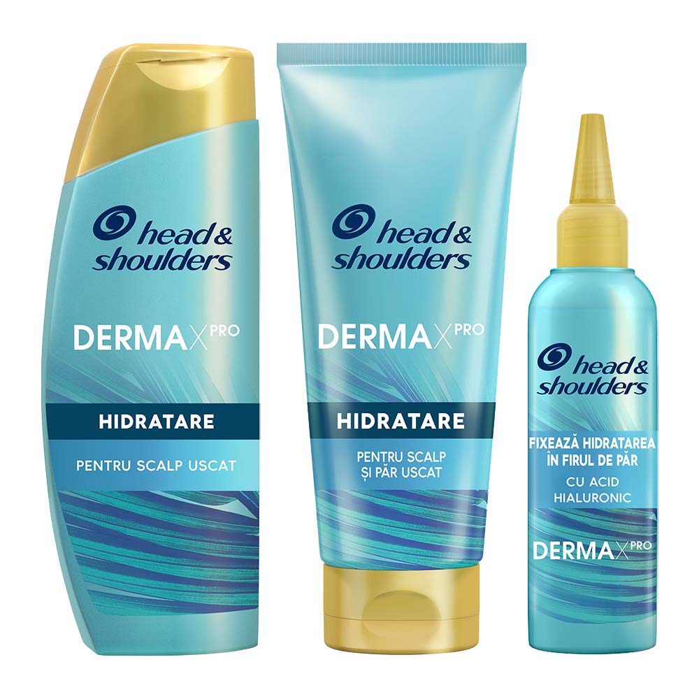 Set Head and Shoulders Derma X Pro Hydration, Sampon 300 ml, Balsam 220 ...