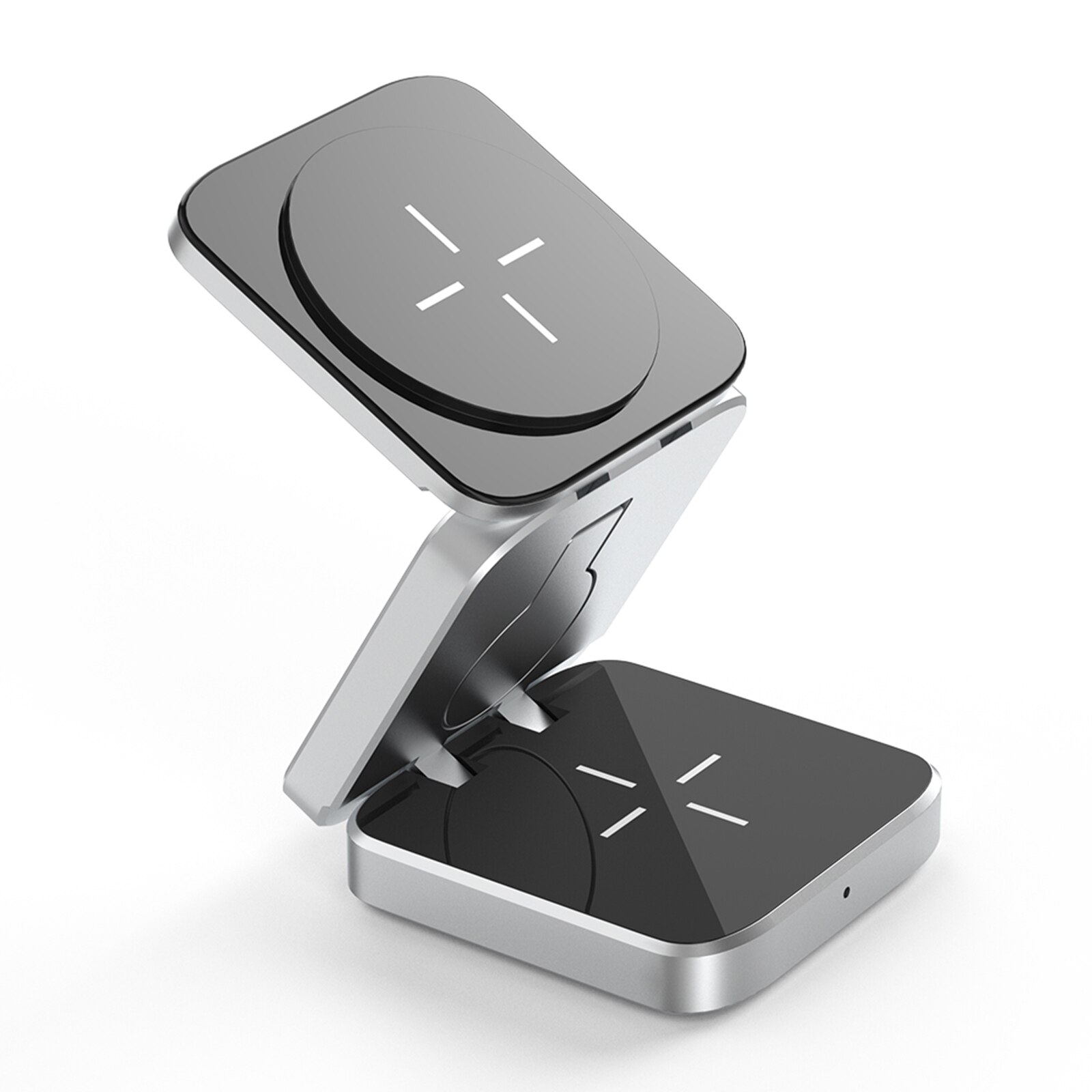 Incarcator Wireless 3 in 1 LUVLU™, Pliabil, QI Fast Charge 15W ...