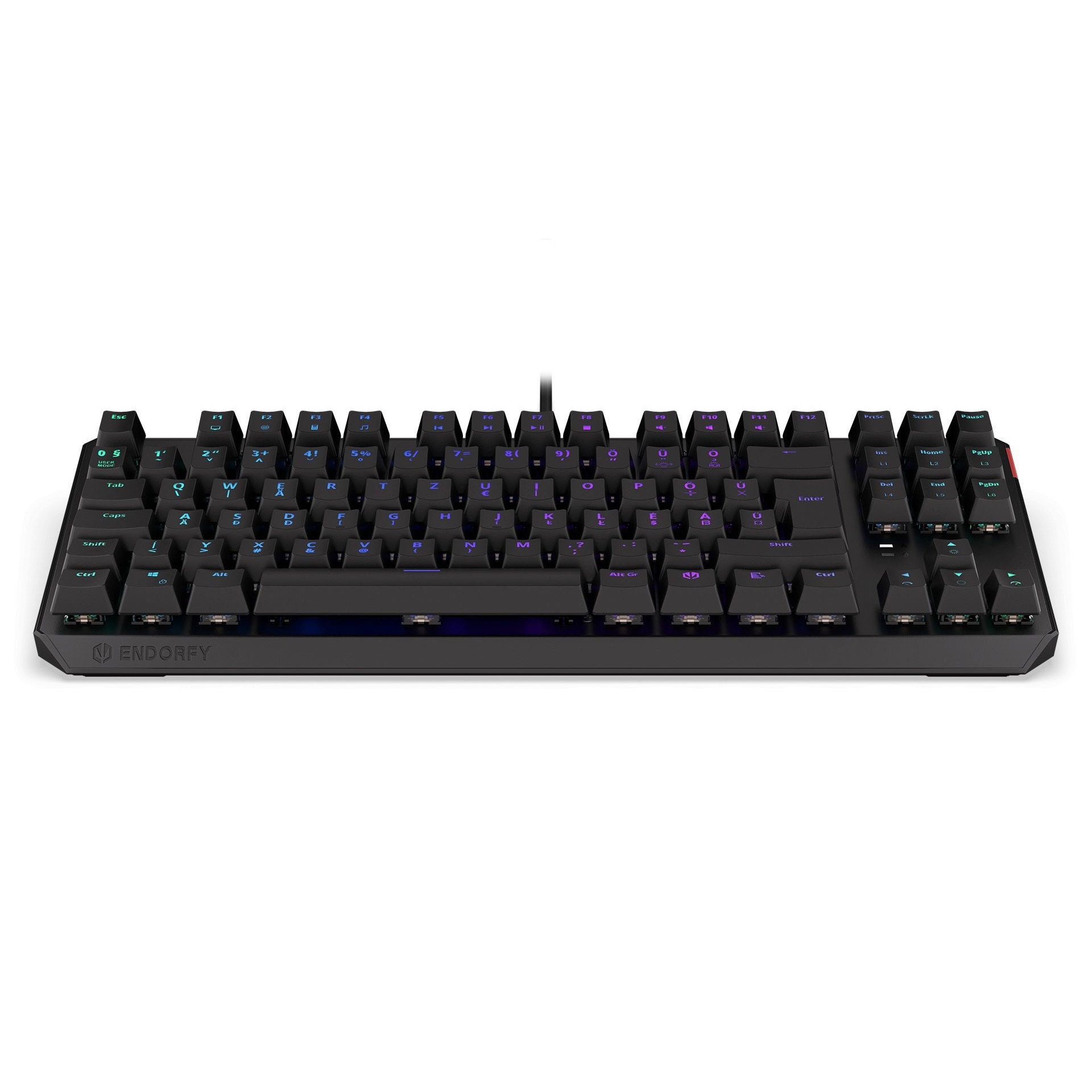 Endorfy Thock Kailh Red Switch RGB Gaming Mechanical Keyboard Black HU ...