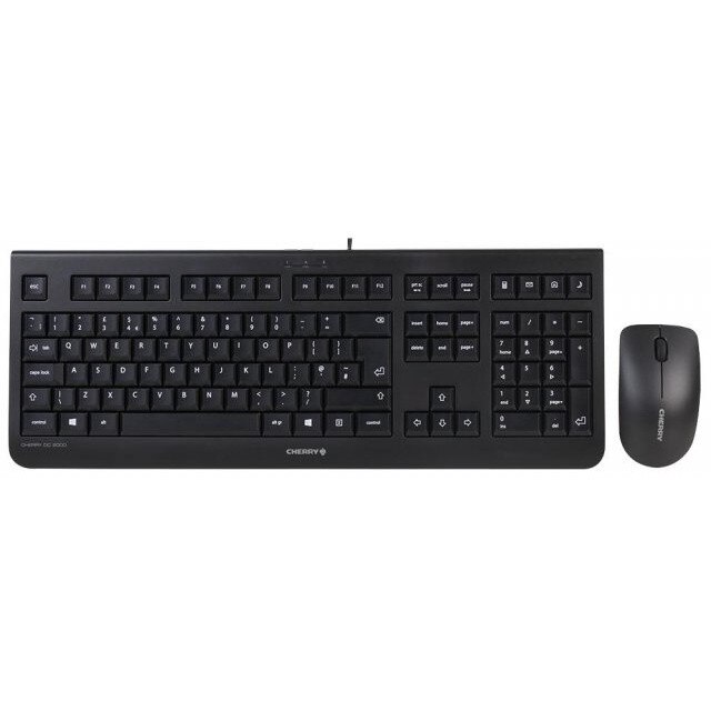 Tastatura + mouse, Cherry, DC 2000, negru, USB - eMAG.ro