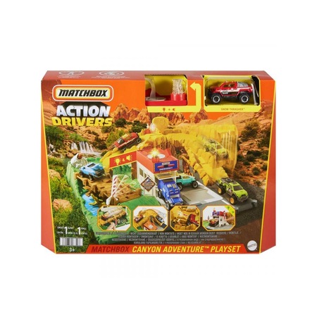 Pista de masinute, Mattel, Plastic, Matchbox: Canyon Adventures set de ...
