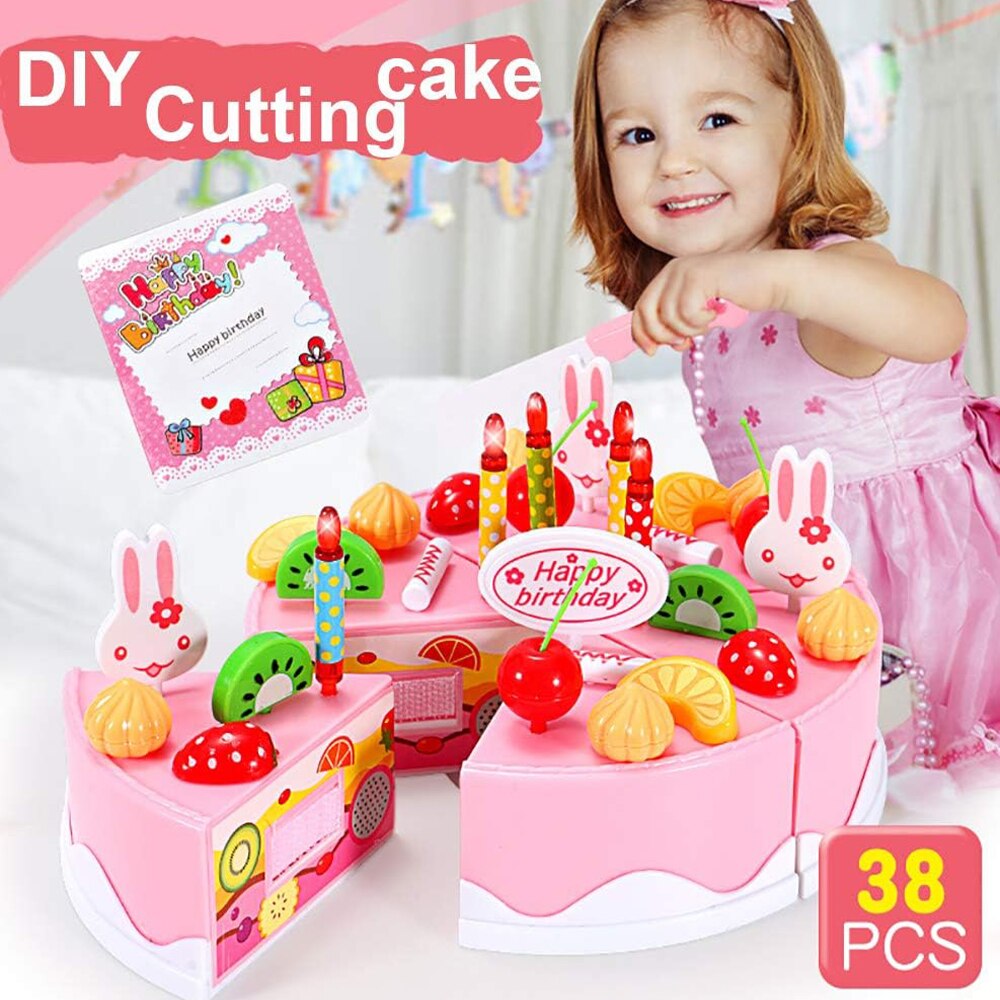 Tort aniversar de jucarie cu scai, Yefound®, Set de joaca 38 de ...