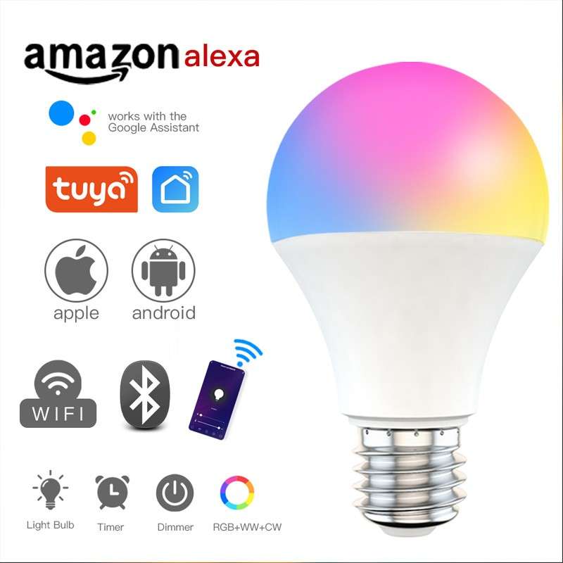 Bec Inteligent LED RGB inteligent Smart A67, Wi-Fi, Tuya/Smartlife, E27 ...
