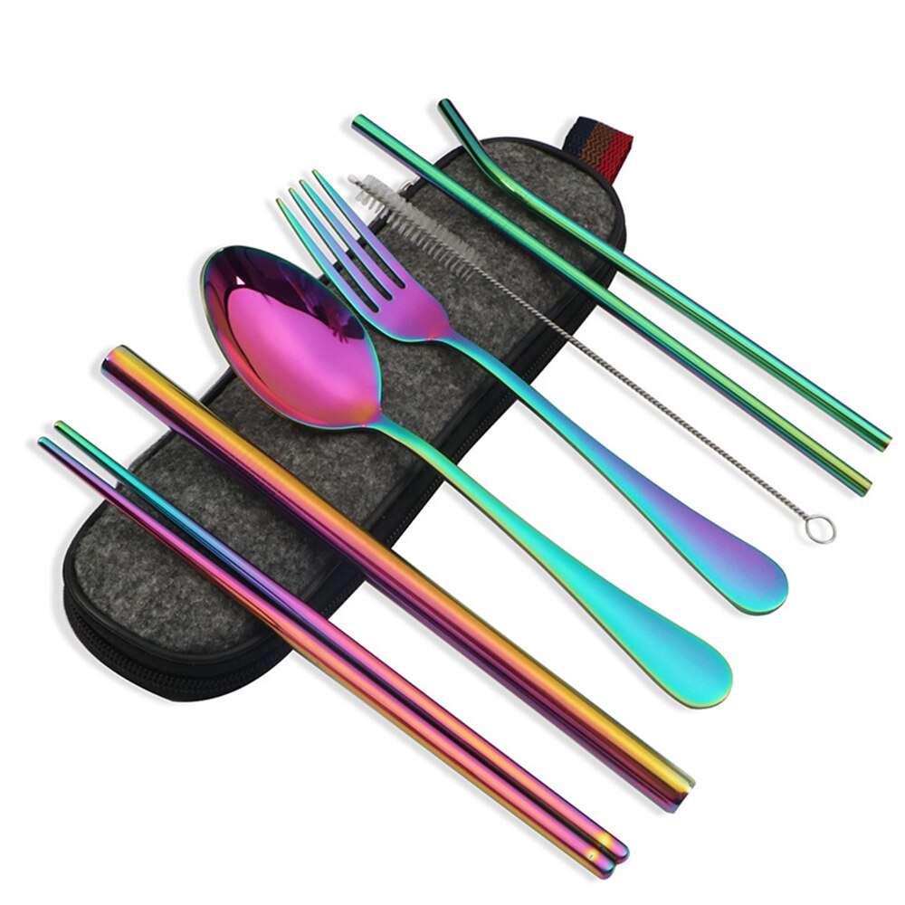 Set 7 tacamuri piese inox, Yefound®, cu cutie de depozitare, pentru ...