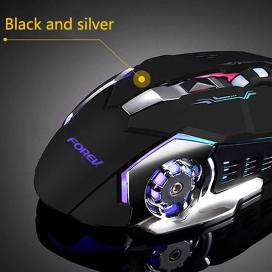 Mouse gaming, Forev, Wireless, Negru - eMAG.ro
