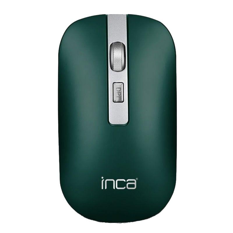 Mouse fara fir, Inca, 2.4 GHz, Bluetooth, Optic, 1600 dpi, Verde - eMAG.ro