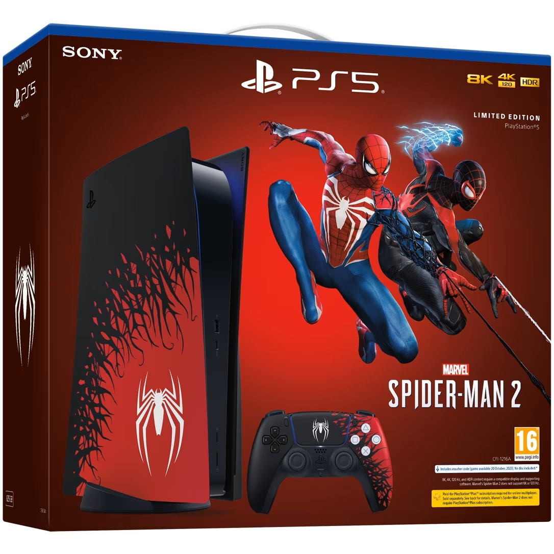 Consola PlayStation 5 + Extra Controller DualSense + Marvel's Spider ...