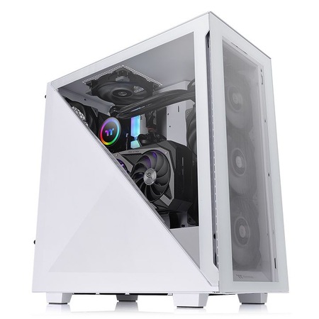 Carcasa PC, Thermaltake, Sticla securizata, Middle Tower, Transparent ...