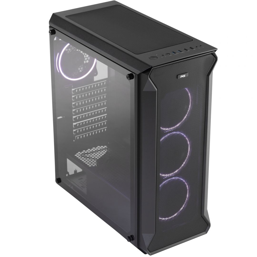 Carcasa ATX, MS, Gaming Window Black, MSC10010 - eMAG.ro