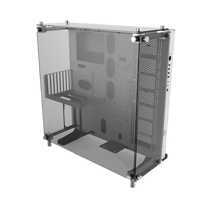 Carcasa, Thermaltake, Middle Tower, Fara sursa, Alb/Transparent - eMAG.ro
