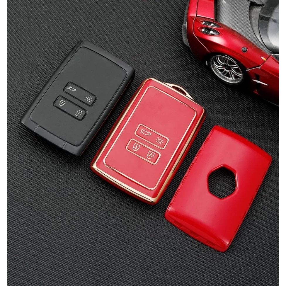 Husa rosu pentru cartela Renault Koleos Captur Megane Clio Kadjar ...