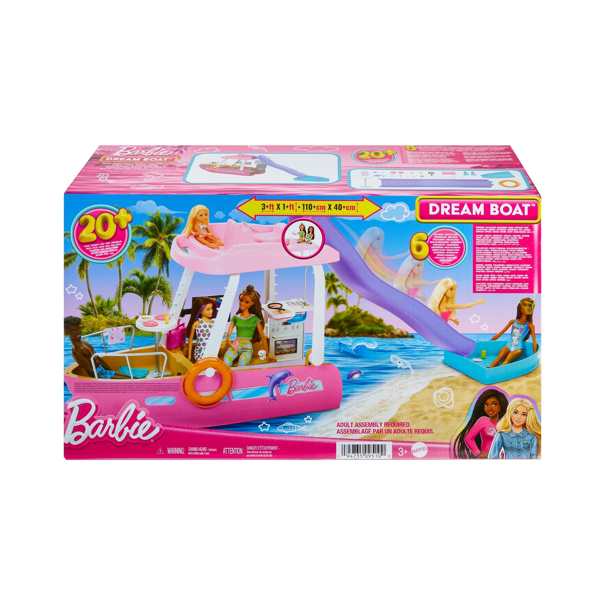 Set papusi, Mattel, Barbie Dreamboat Playset - eMAG.ro