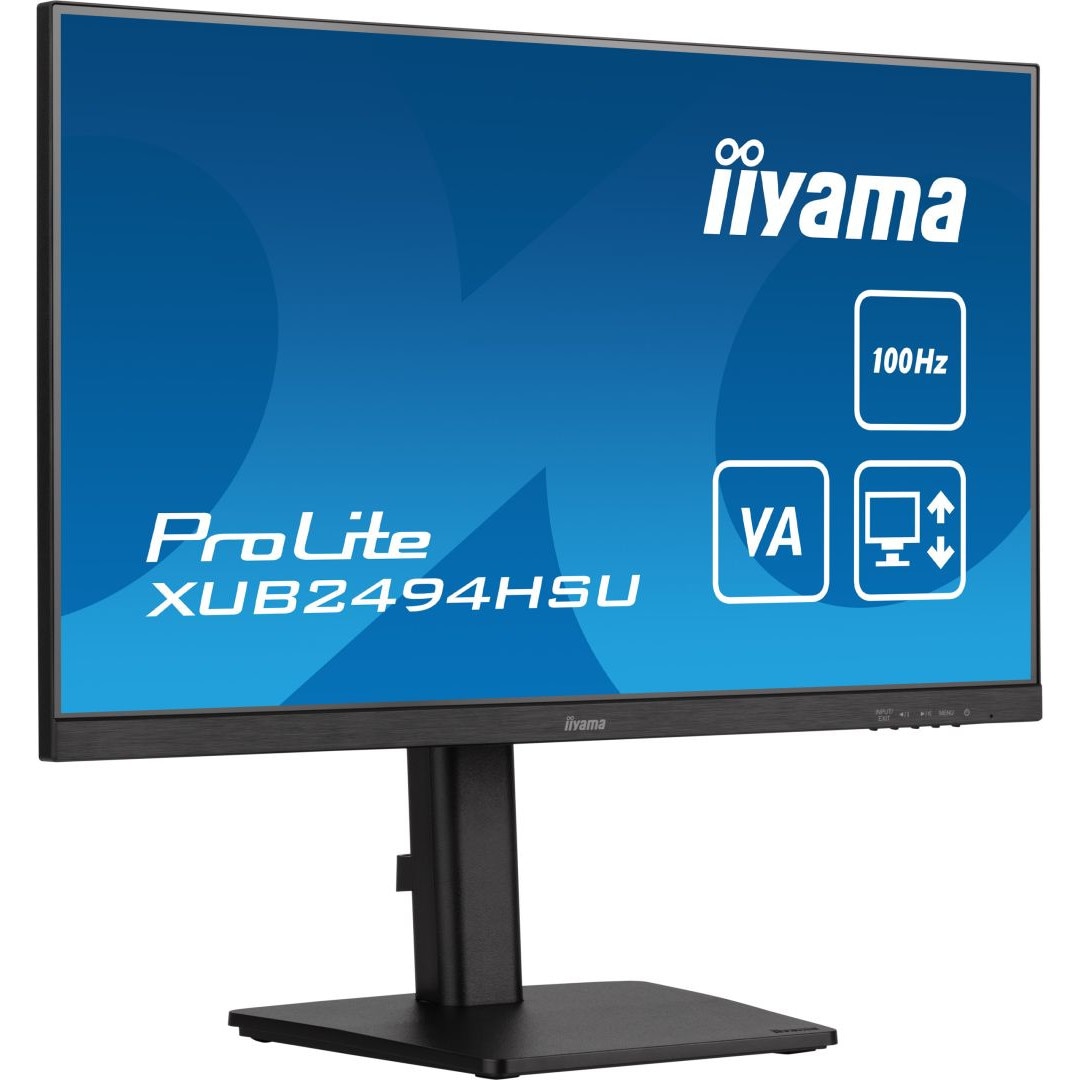 Monitor, Iiyama, 23.8", Full HD, LED, 100 Hz, Negru - eMAG.ro
