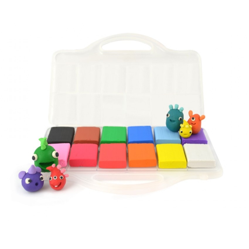 Set pasta Modelat Gume de Sters, Ooly, 12 Culori, 6 Ani+ - eMAG.ro