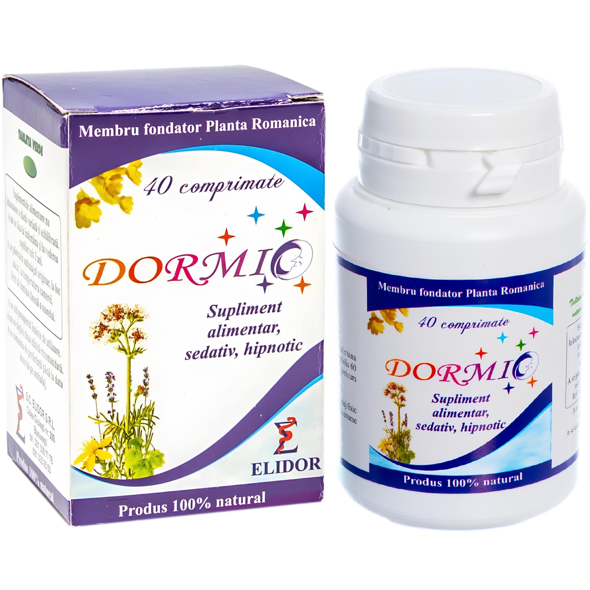 Dormio (sedativ, hipnotic), formula noua cu 5 plante medicinale, 40cp ...