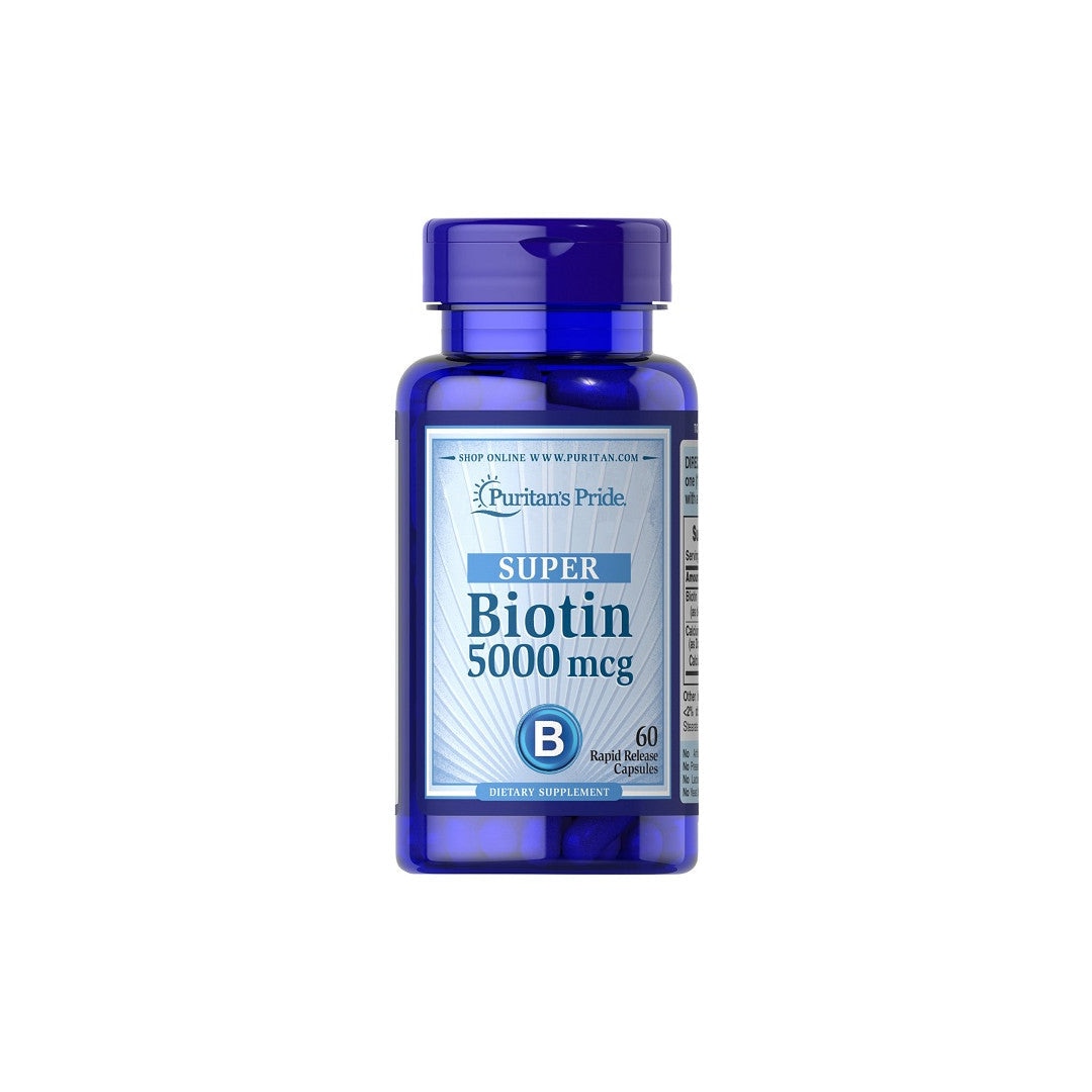 Bioti 5000 mcg 60 Capsule vitalitatea pielii, Puritan's Pride - eMAG.ro