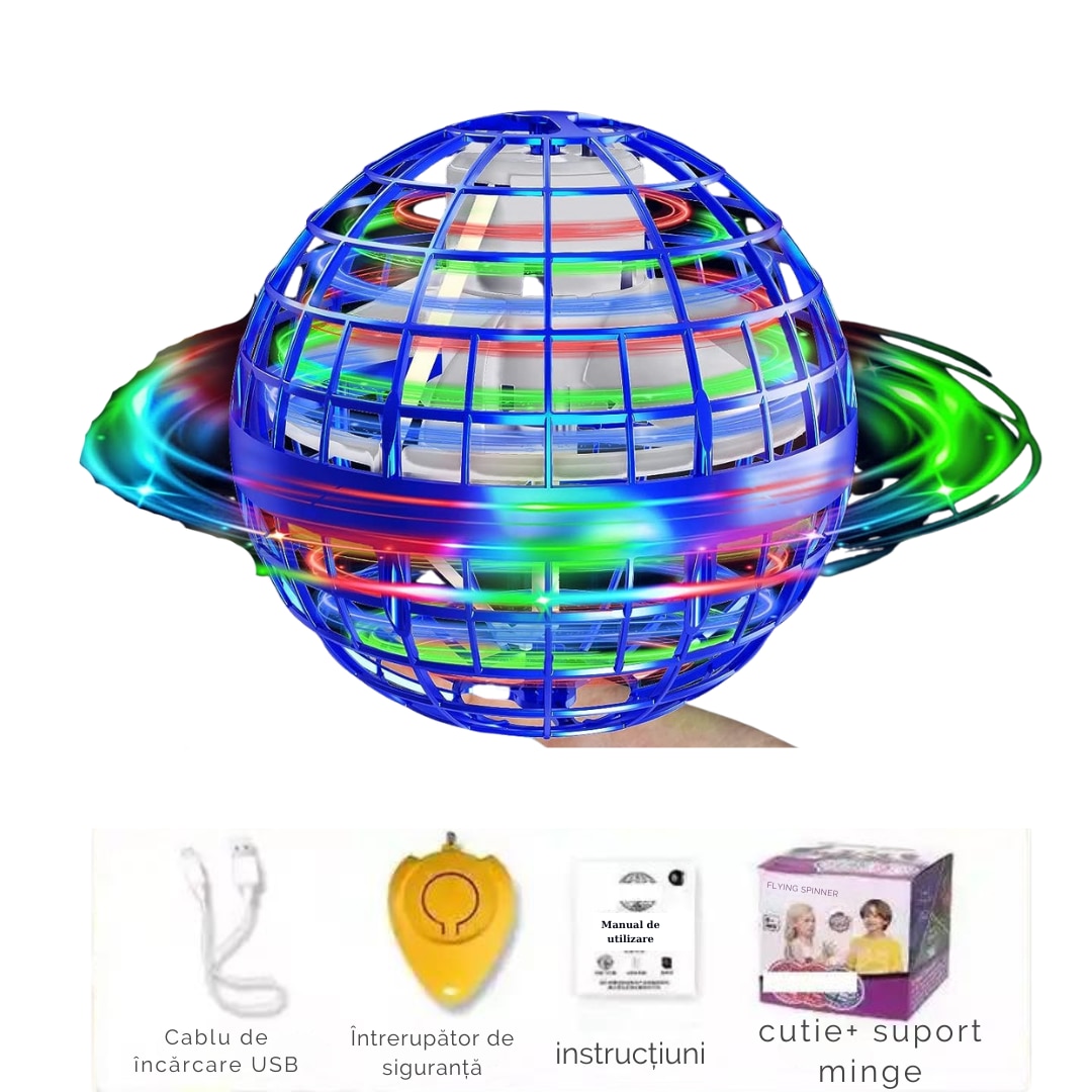 Minge interagtiva Zburatoare tip Bumerang cu Luminite Led - eMAG.ro