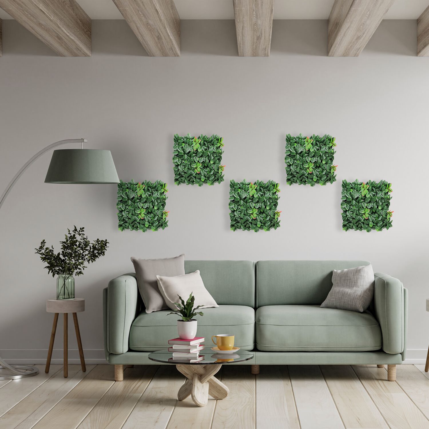 Perete artificial A002, 50 x 50, Verde - eMAG.ro