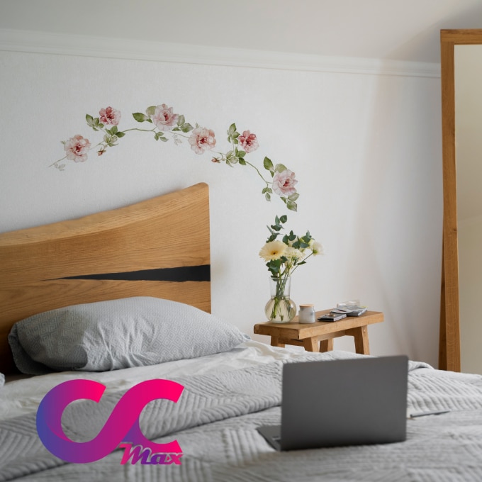 Sticker Decorativ Autoadeziv CCmax, Trandafiri Salbatici Cataratori ...