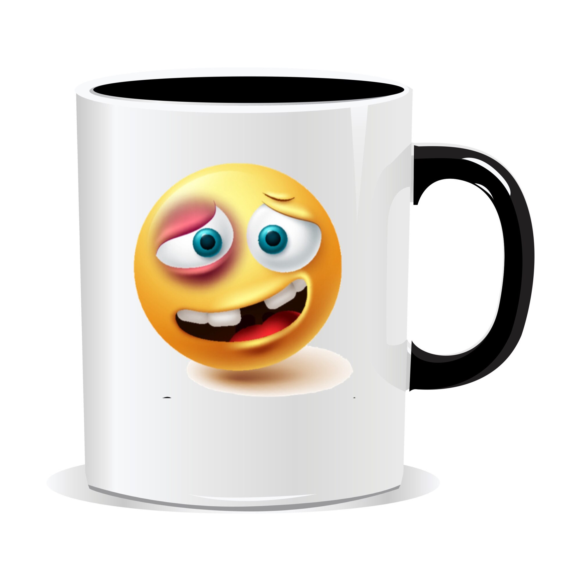 Cana personalizata cu Emoji, Emoji batut mar, Castigator, Cadoul ideal ...