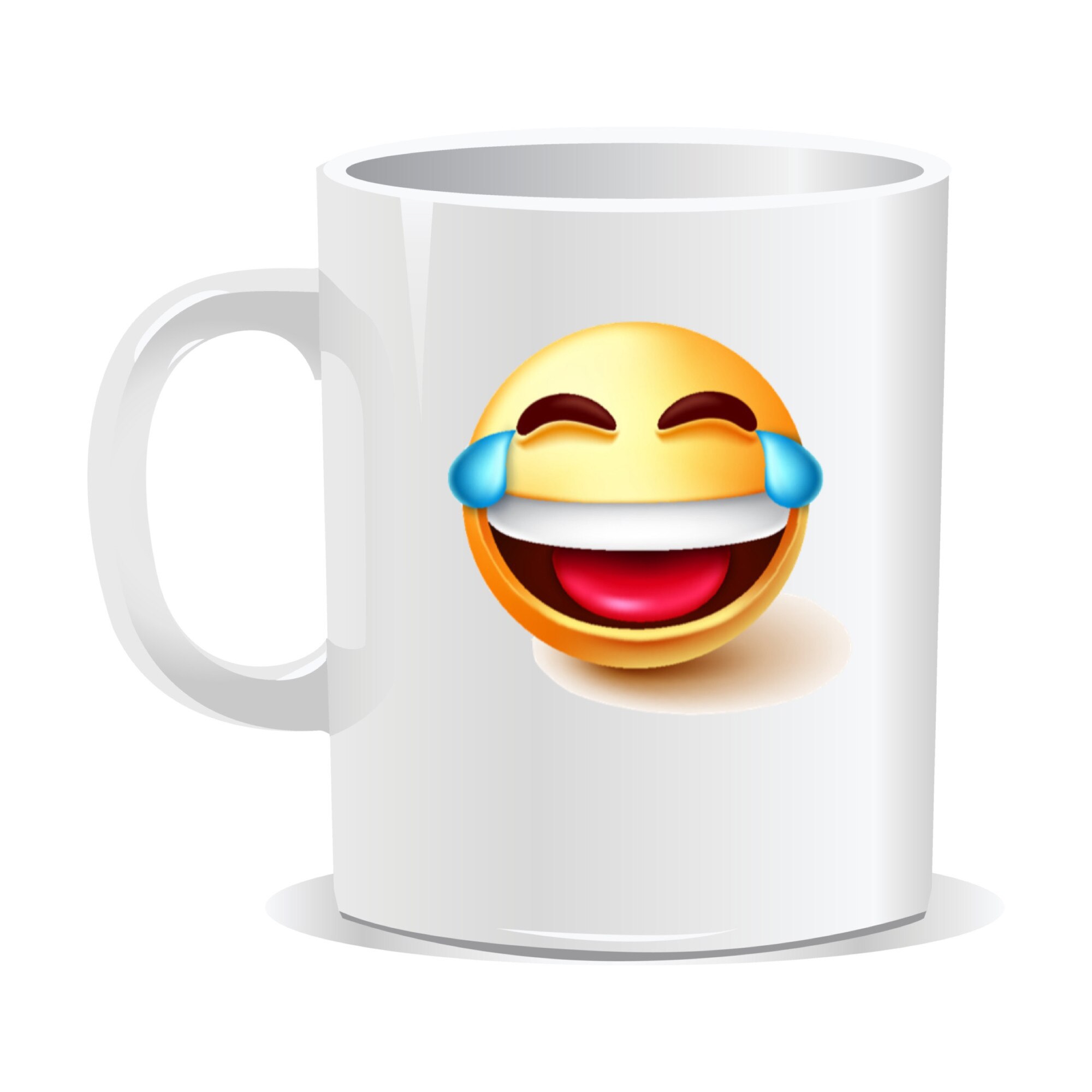 Cana personalizata cu Emoji, Emoji vesel, Cadoul ideal, Vesel din fire ...