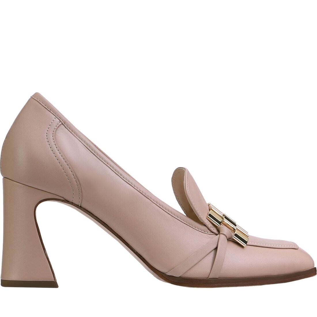 Pantofi cu toc, Hogl, Piele naturala, Maro, 40 - eMAG.ro