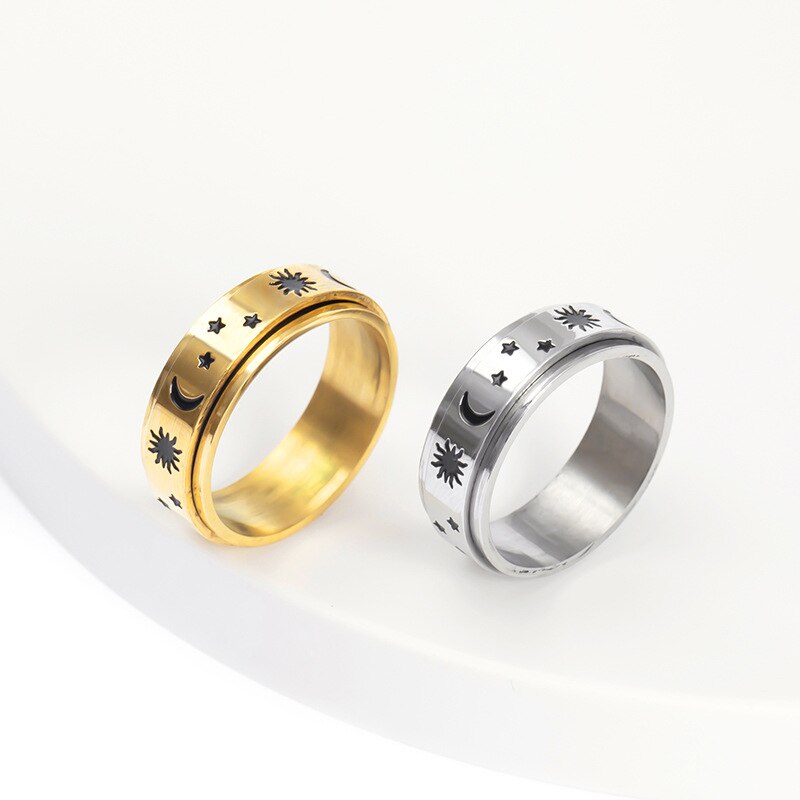 Inel pentru barbati, LLWL, Otel titan, 8 mm, Argintiu - eMAG.ro