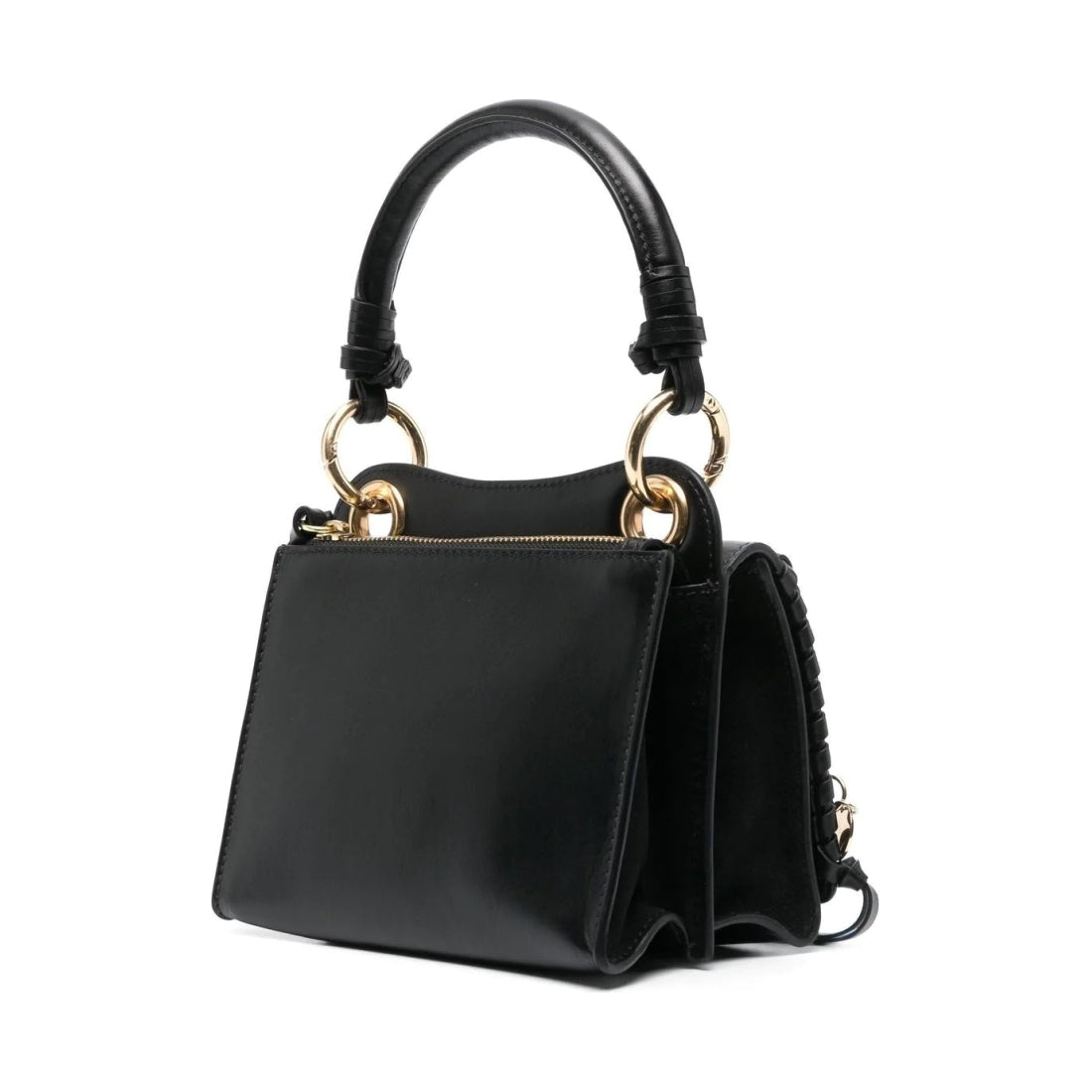 Geanta dama, See By Chloe, Piele/Bumbac, Marime unica, Negru - eMAG.ro