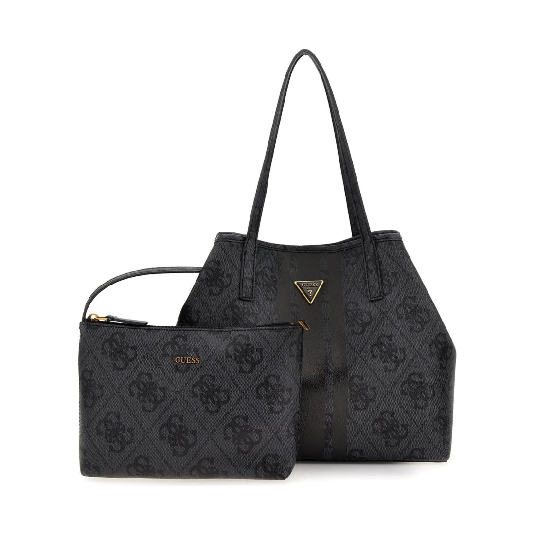 Geanta tote, Guess, Poliuretan/Textil, Negru - eMAG.ro