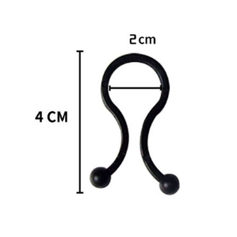 Set 20 cleme de prindere cabluri, LLWL, 4 x 2 cm, Negru - eMAG.ro