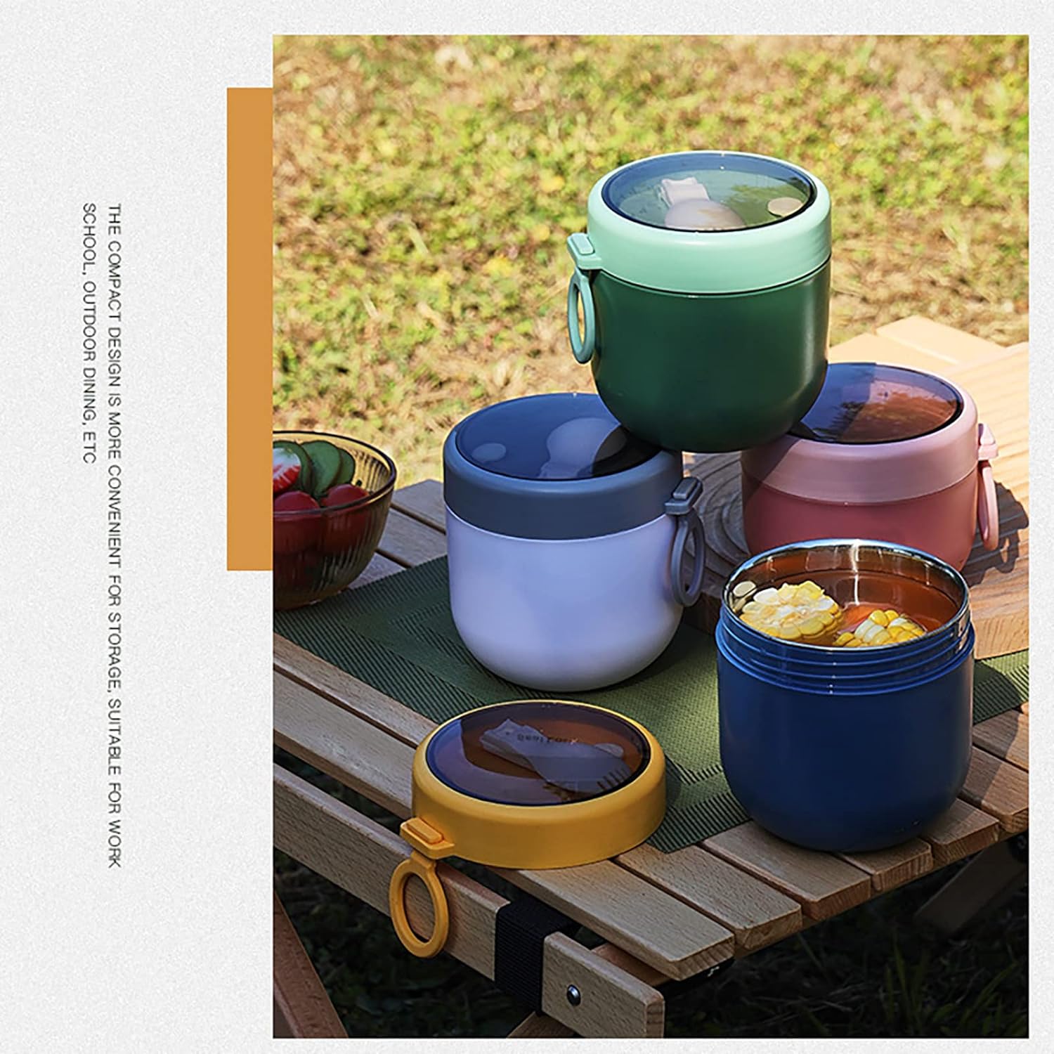 Recipient portabil alimente lichide, LLWL, Inox, 600 ml, Verde - eMAG.ro