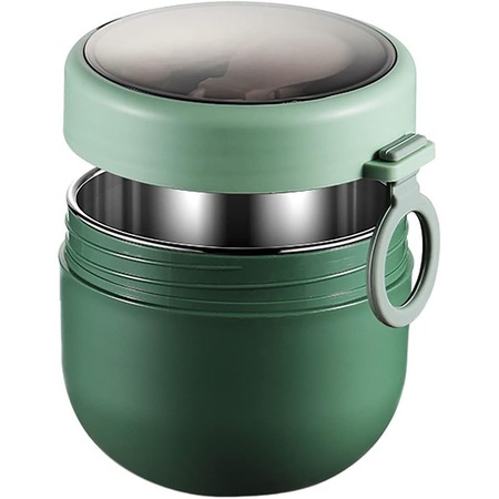 Recipient portabil alimente lichide, LLWL, Inox, 600 ml, Verde - eMAG.ro