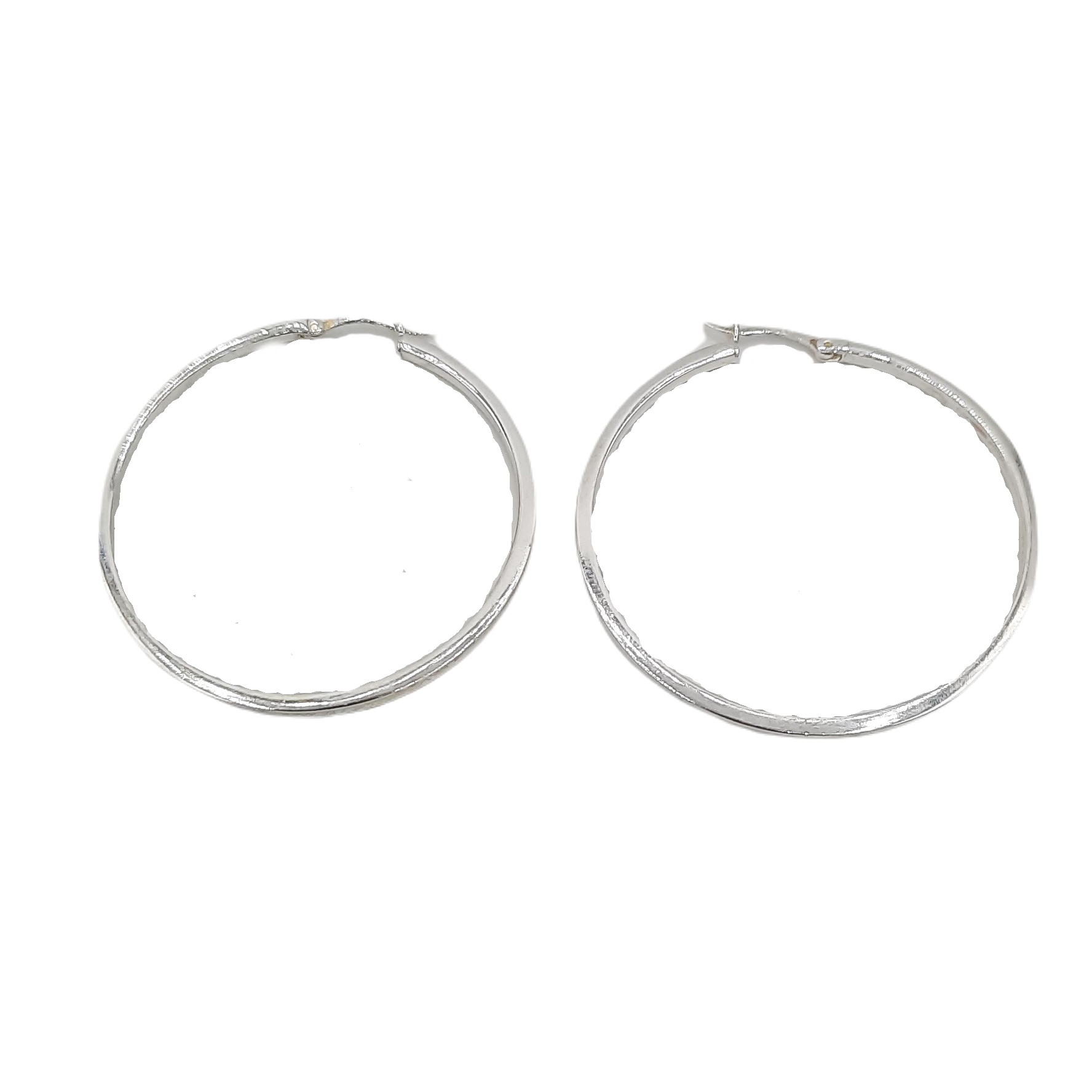 Cercei rotunzi Argint 925 Ema de 4, 5 cm - eMAG.ro