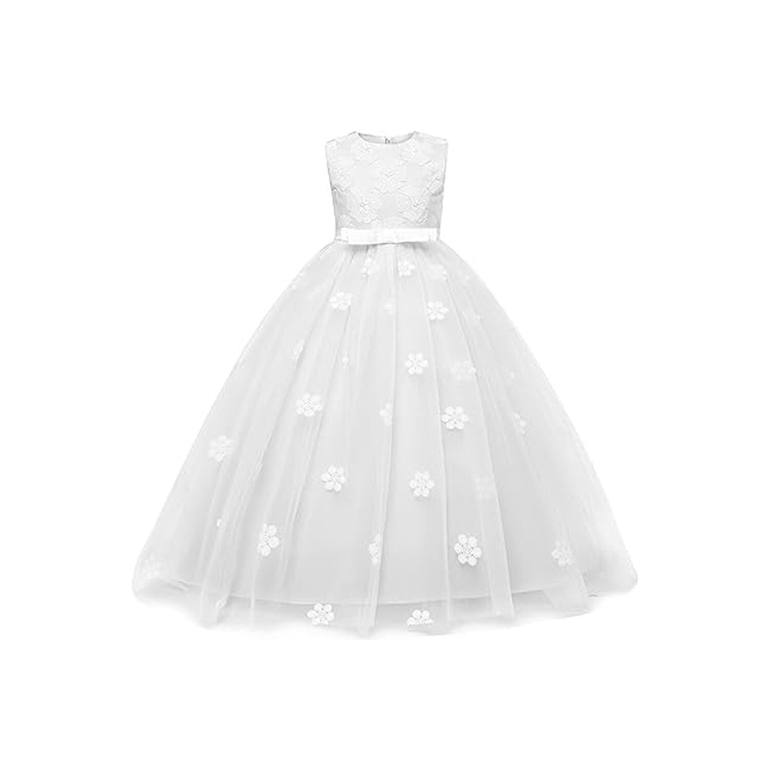Rochie copii, JUP, Tulle, Alb, 160 cm, 12+ - eMAG.ro
